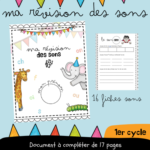 Document de révision des sons - 1er cycle – Créations Carotine