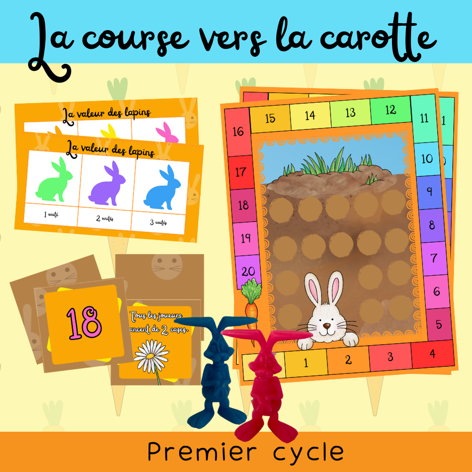 Atelier - La course vers la carotte (1er cycle) – Créations Carotine