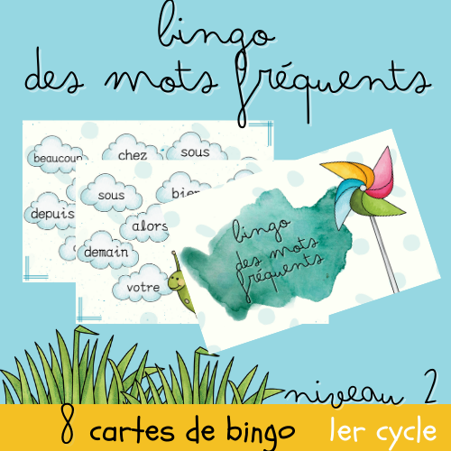 Atelier - Bingo des mots fréquents #2 – Créations Carotine