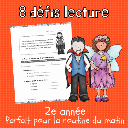 Lecture au quotidien - Halloween (2e) – Créations Carotine