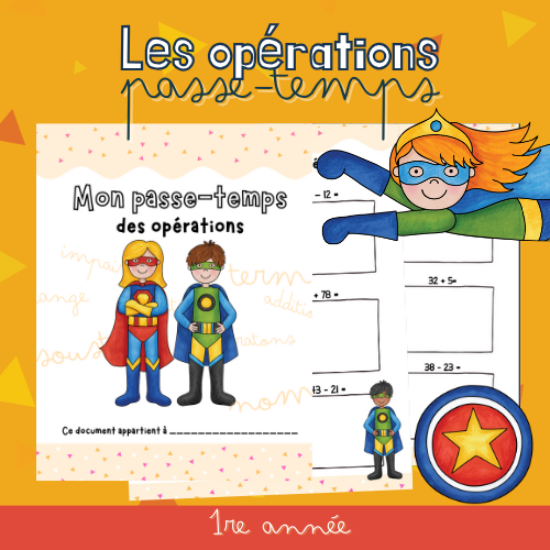 Document Passe-temps - Les opérations (1re) – Créations Carotine