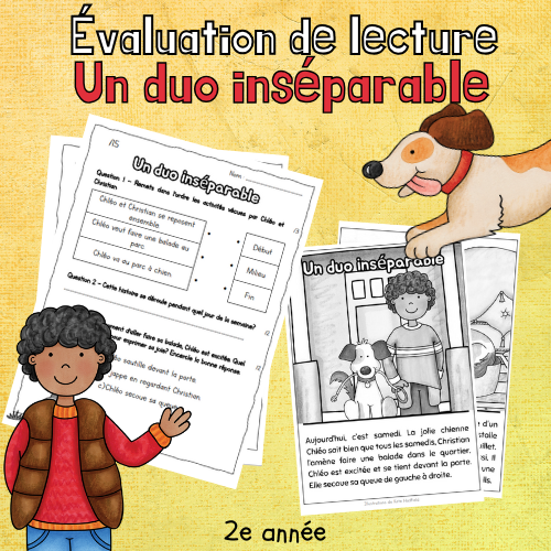 Évaluation de lecture - Un duo inséparable (2e) – Créations Carotine