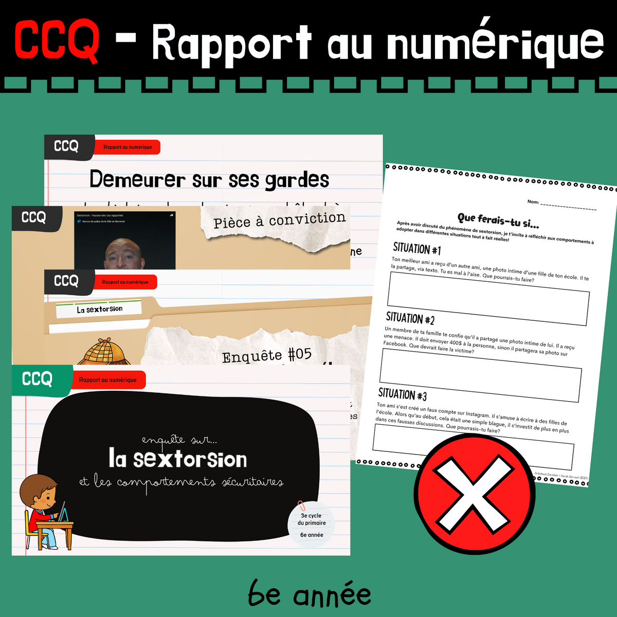 CCQ - Enquête - Sextorsion (6e) – Créations Carotine